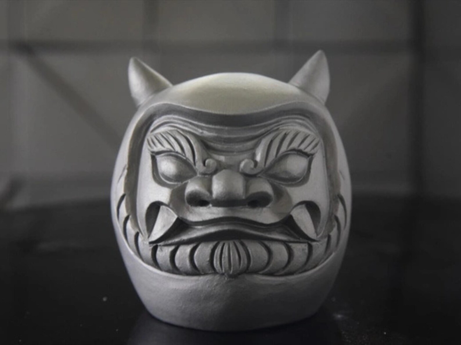 Japanese Daruma Demon Guardian – Awaji Tile Lucky Charm | Handmade ...