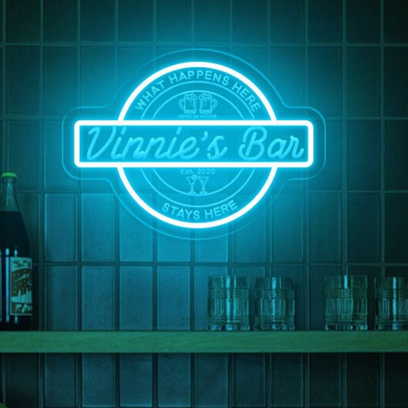 Neon Bar Sign - Etsy