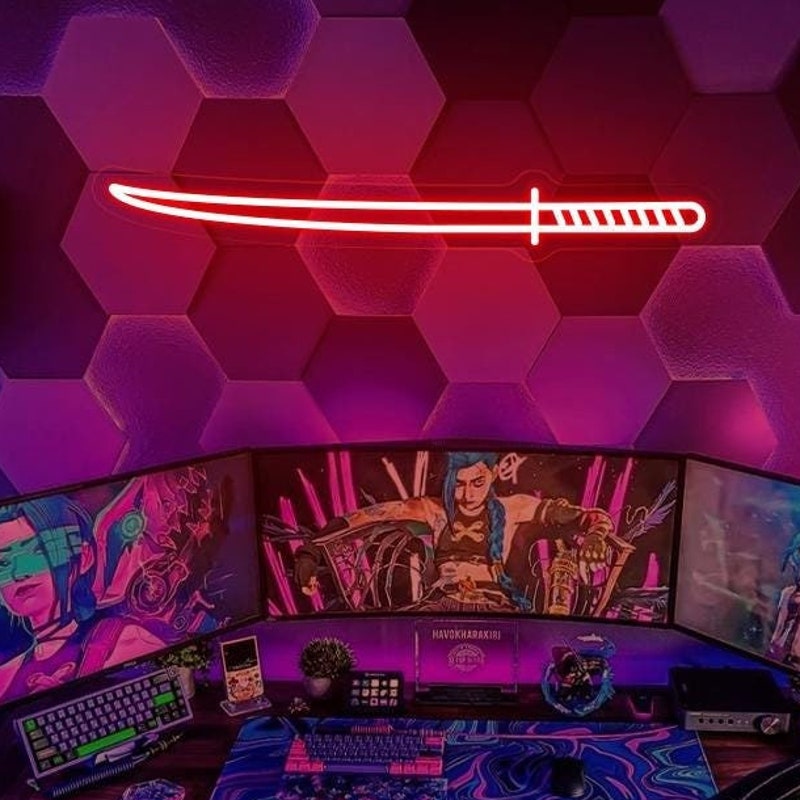 Neon Samurai Sword - Etsy