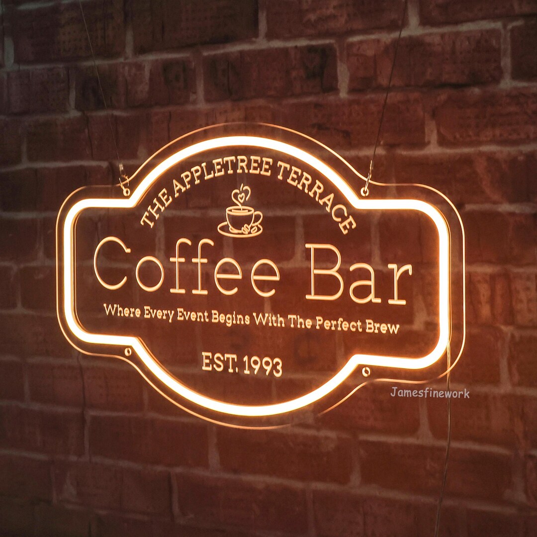 Custom Coffee Bar Sign for Kitchen, Custom Coffee Decor, Coffee Lover ...