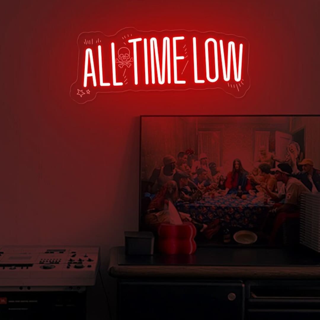 All Time Low Led Neon Sign, Rock Music Neon Light, Alternative Rock ...