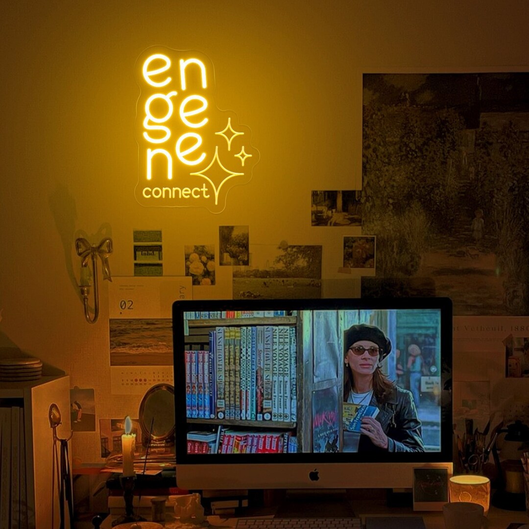 Engene Connect Neon Sign, Enhypen Neon Light, Enhypen Inspired Wall Art ...