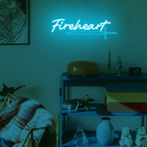 Fireheart Neon Sign, Custom Neon Sign, for Aelin & Throne of Glass SJM ...