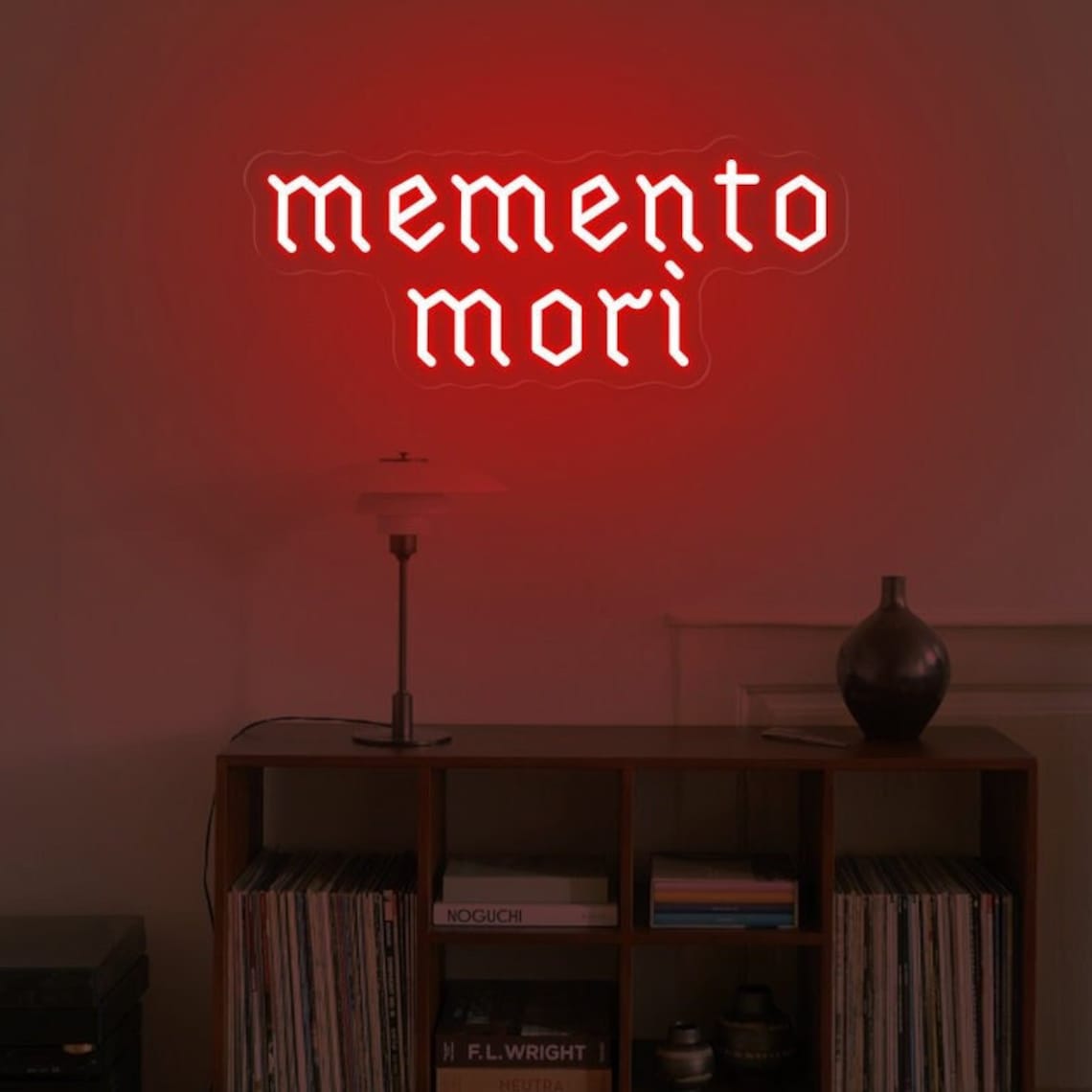 Memento Mori Led Neon Sign, Stoic Wall Art,gothic Home Decor, for ...