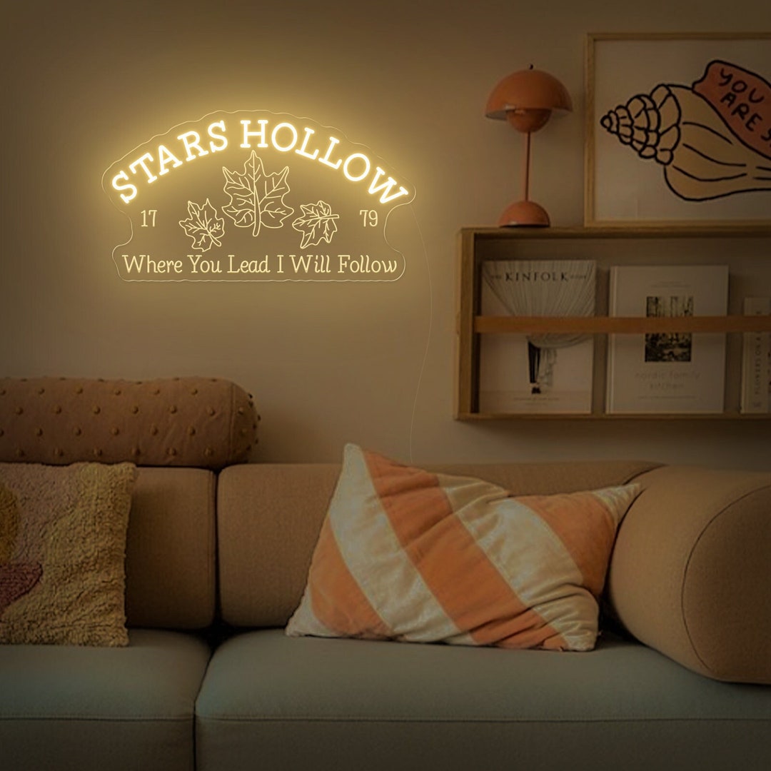 Where You Lead I Will Follow Neon Sign, Custom Neon Sign, for Gilmore ...