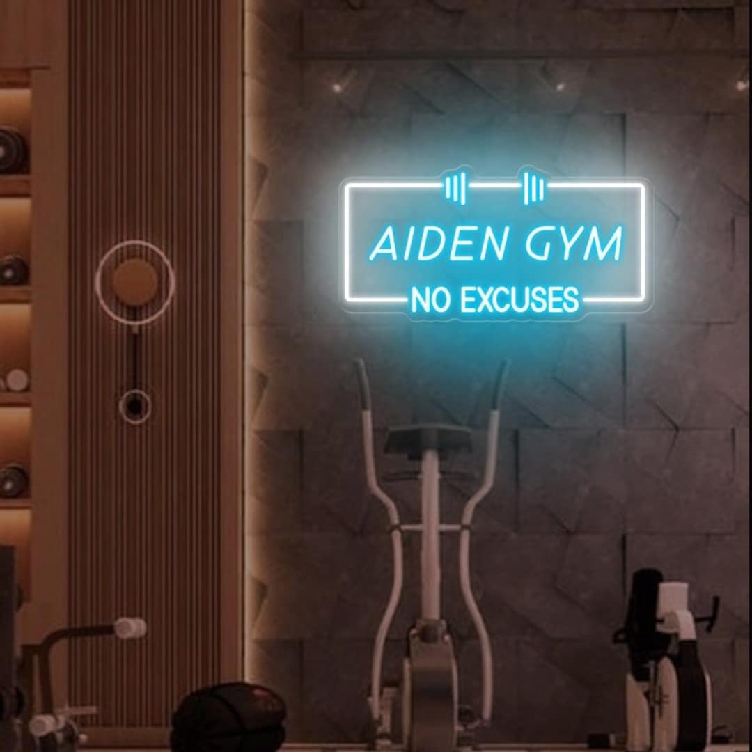 Custom Gym Neon Sign, Custom Gym Light, Gym Decor, Custom Gym LED Light ...