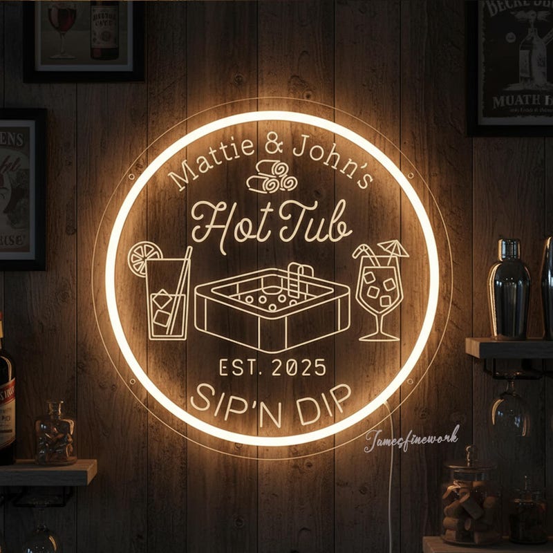 Light up Pool Signs - Etsy