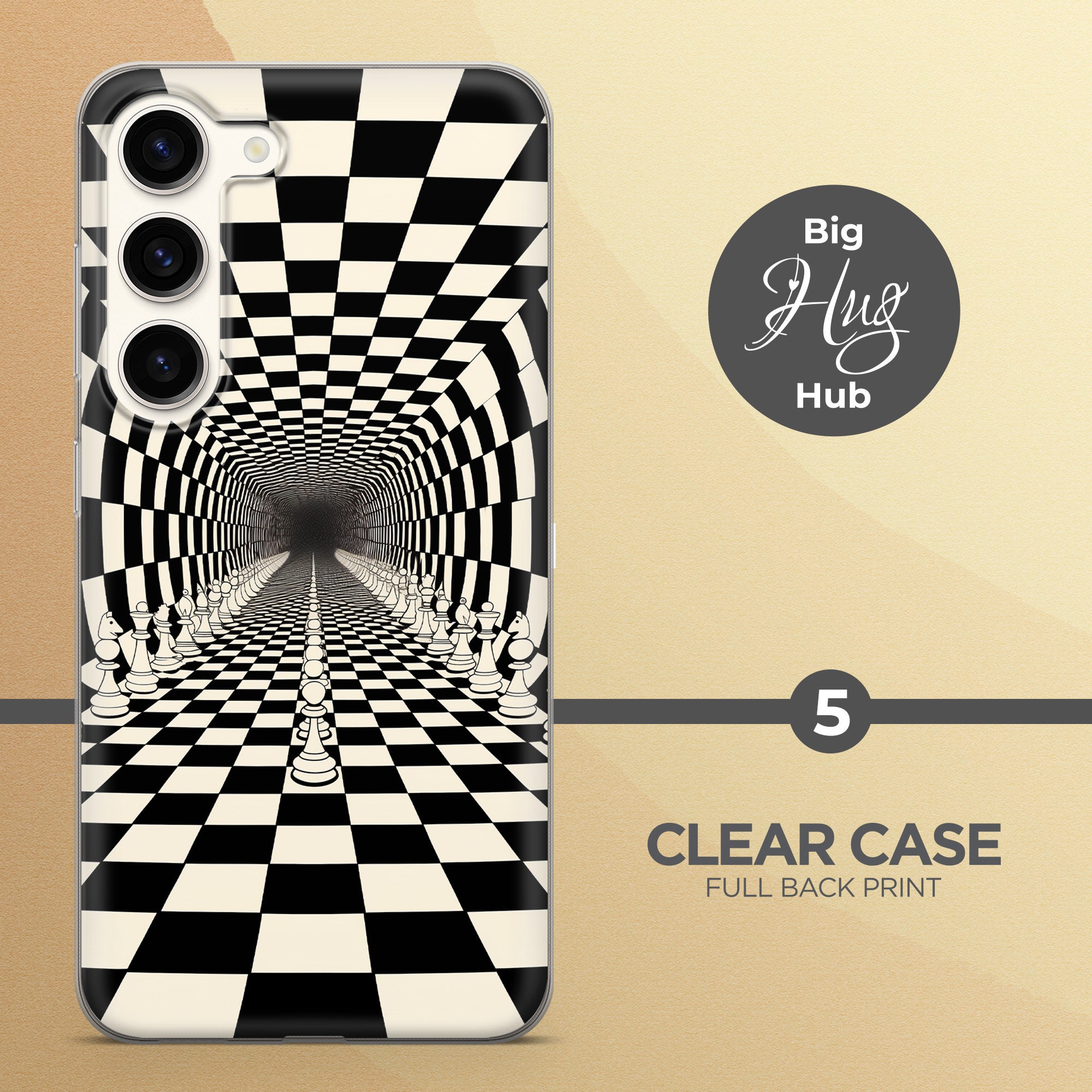 Chess Board Phone Case the King Cover for Samsung Galaxy S24ultra, S23 ...