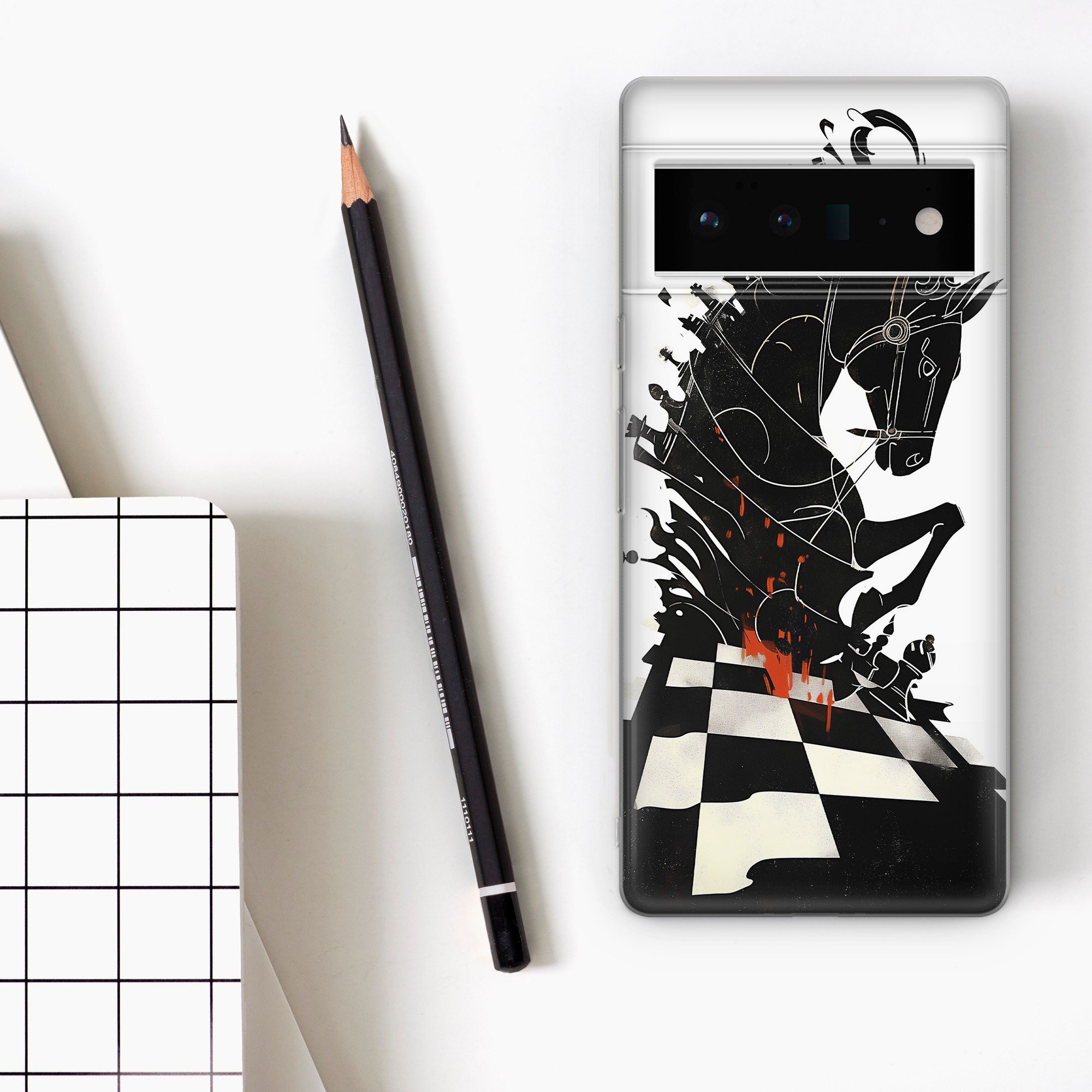 Chess Board Phone Case the King Cover for Samsung Galaxy S24ultra, S23 ...