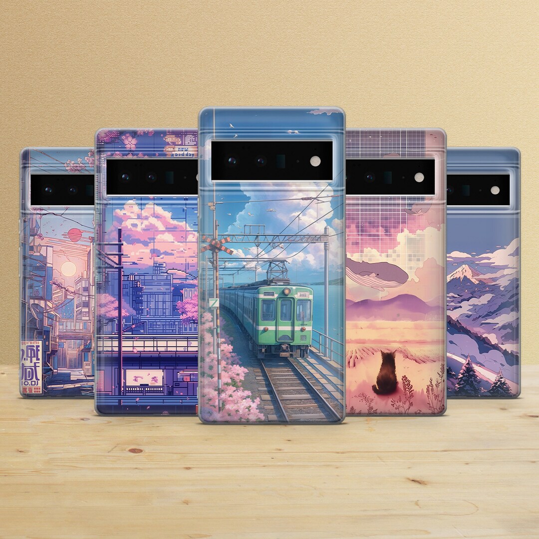 Lofi Phone Case Lovely Sakura Cover for Google Pixel 8, 8pro, 7pro, 7A ...