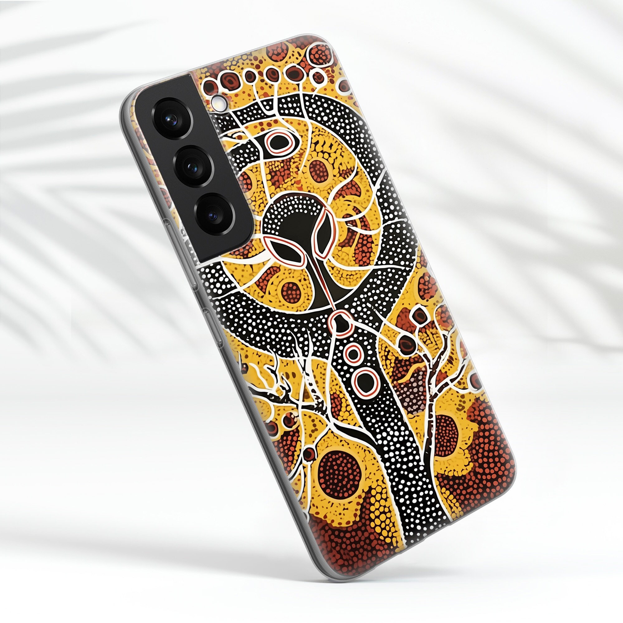 Aboriginal Jellyfish Phone Case, Art Cover for iPhone 17, Samsung S25 ...