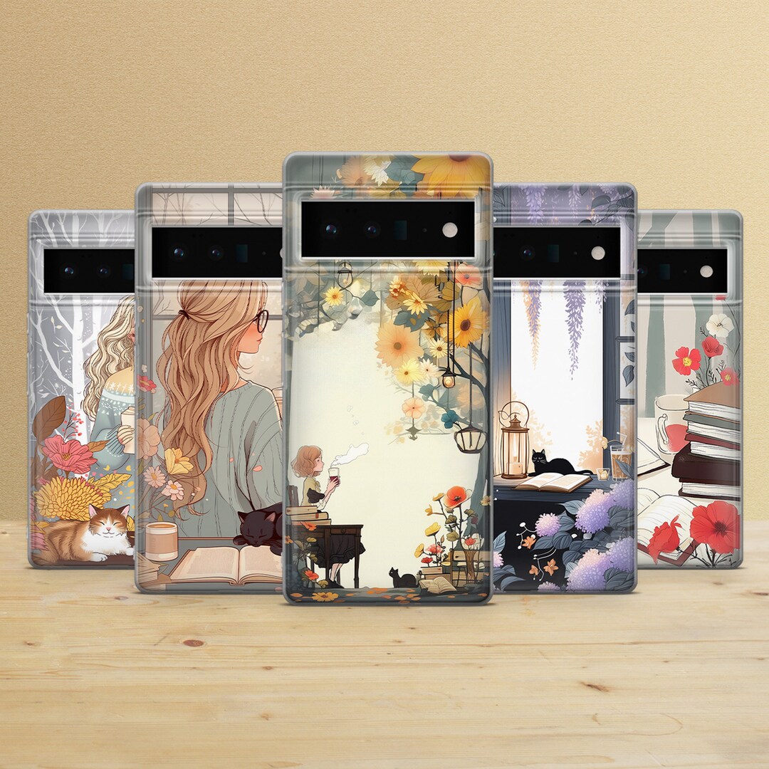 Cottage Core Phone Case Cat Cover for Google Pixel 9a, 8pro, 8pro, 7A ...