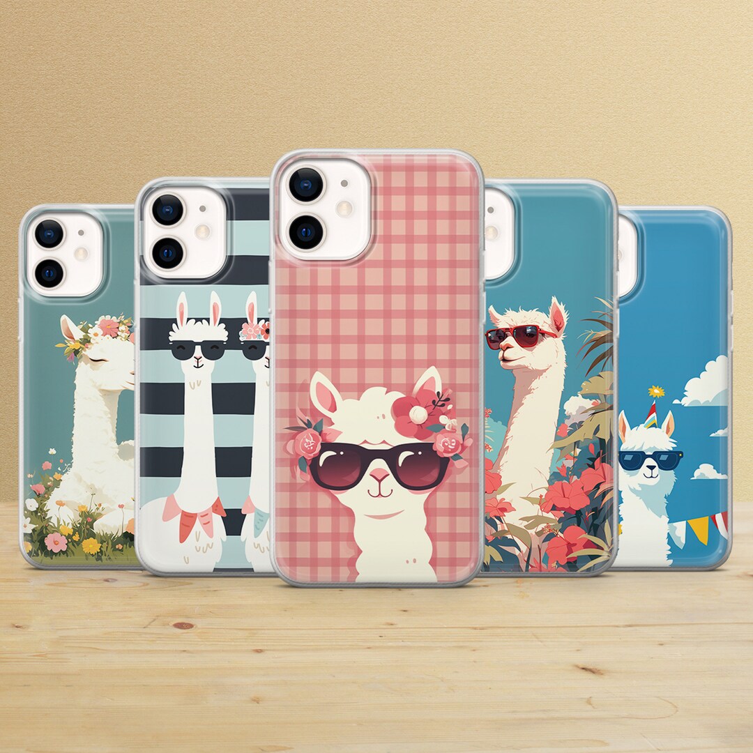 Lama Phone Case: Clear Soft TPU Cover for iPhone 17 Pro, Samsung S26 ...