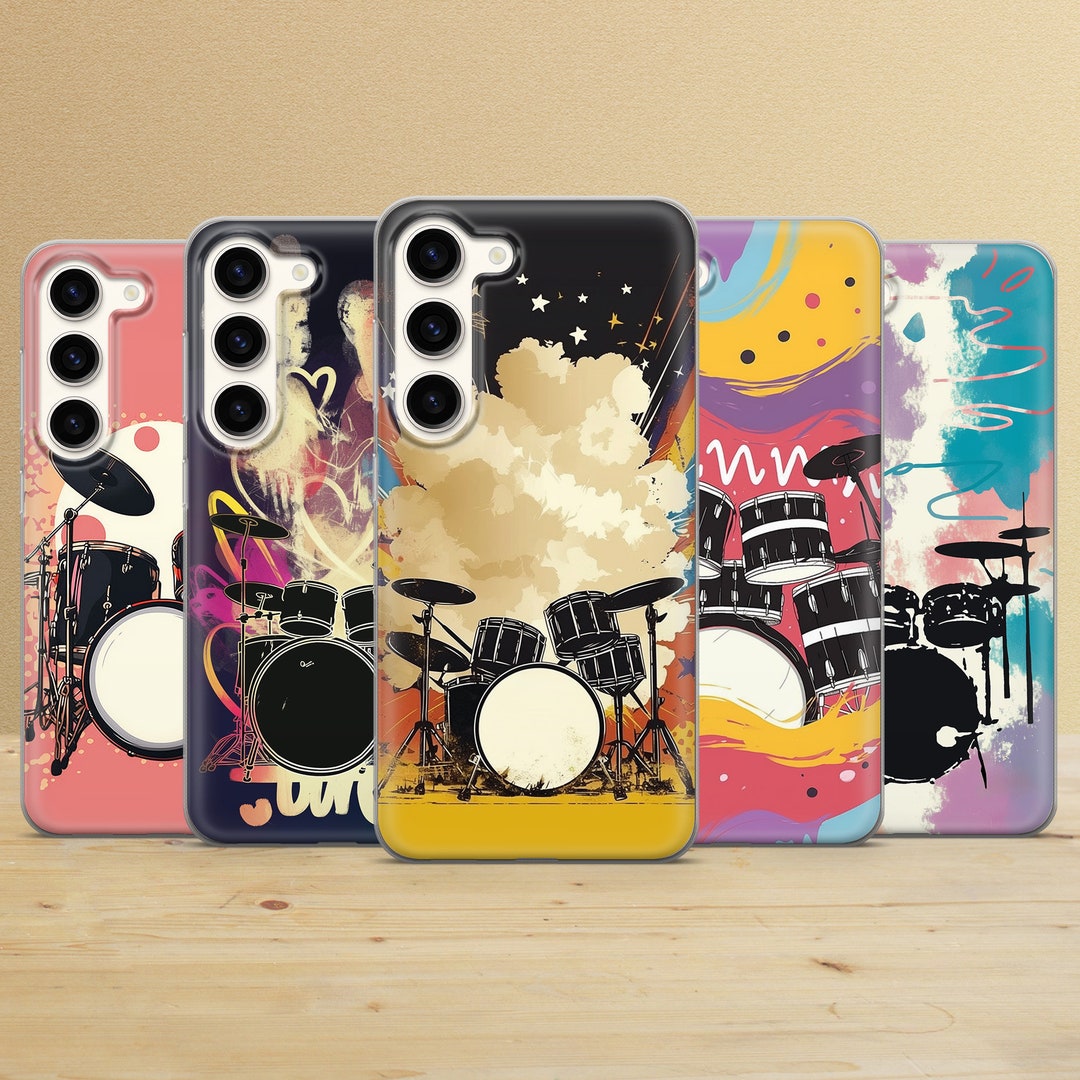 Abstract Drums Music Phone Case, Soft TPU Gel Cover - Etsy