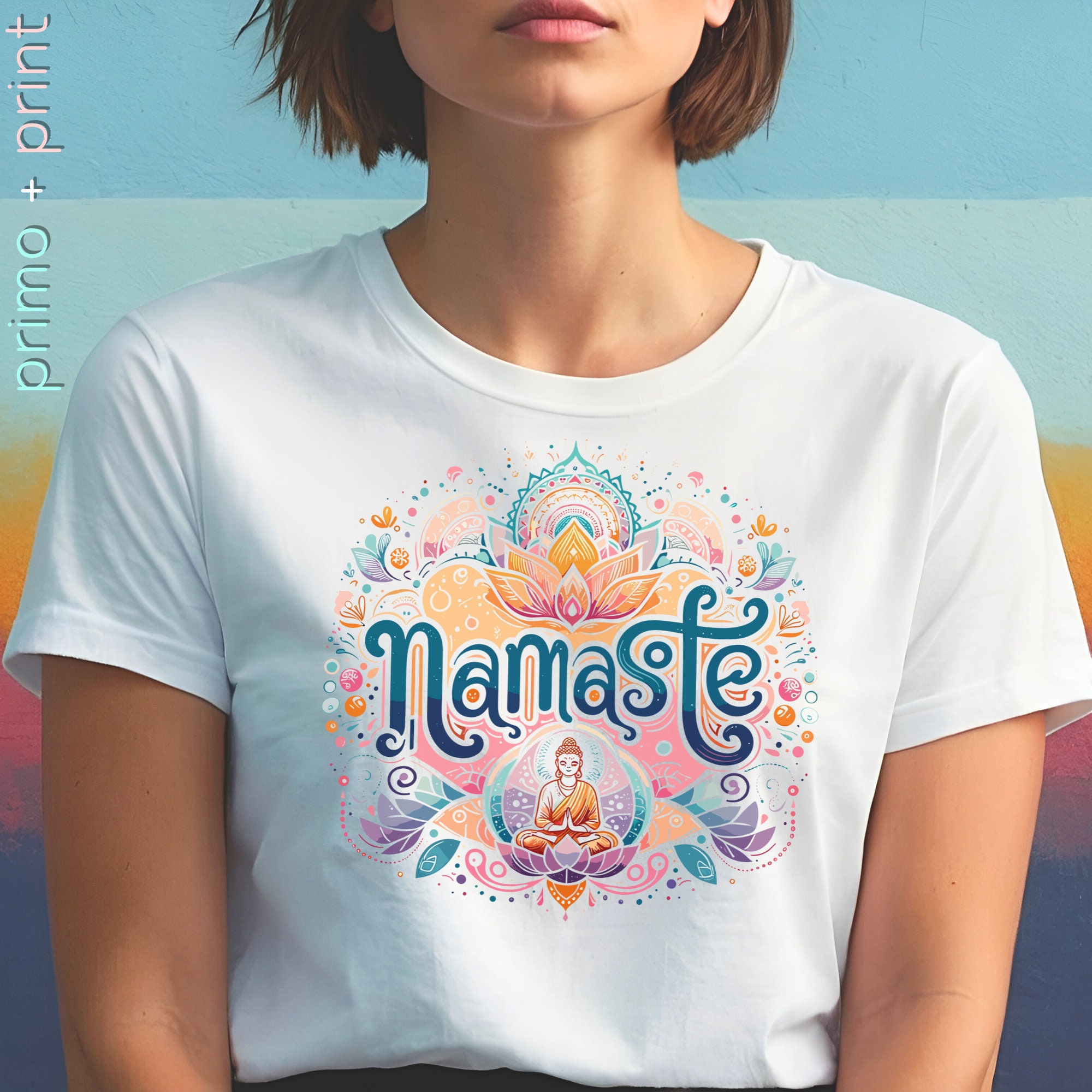 Namaste T-shirt Yoga Lover Tee, Buddha Meditation Shirt, Spiritual ...