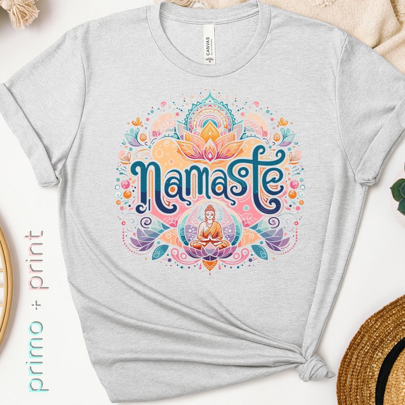 Namaste T-shirt Yoga Lover Tee, Buddha Meditation Shirt, Spiritual ...