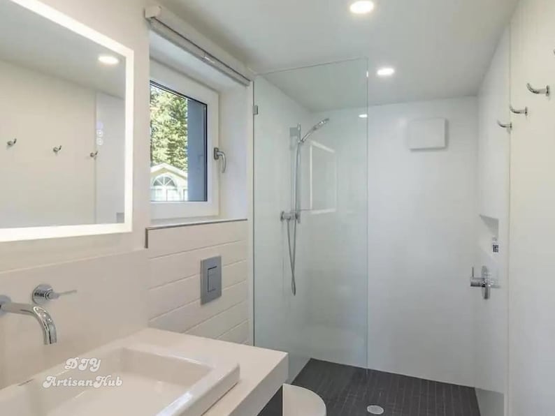 378 SF Tiny House Plans - Construction Architectural Plans - 27x14 Tiny ...