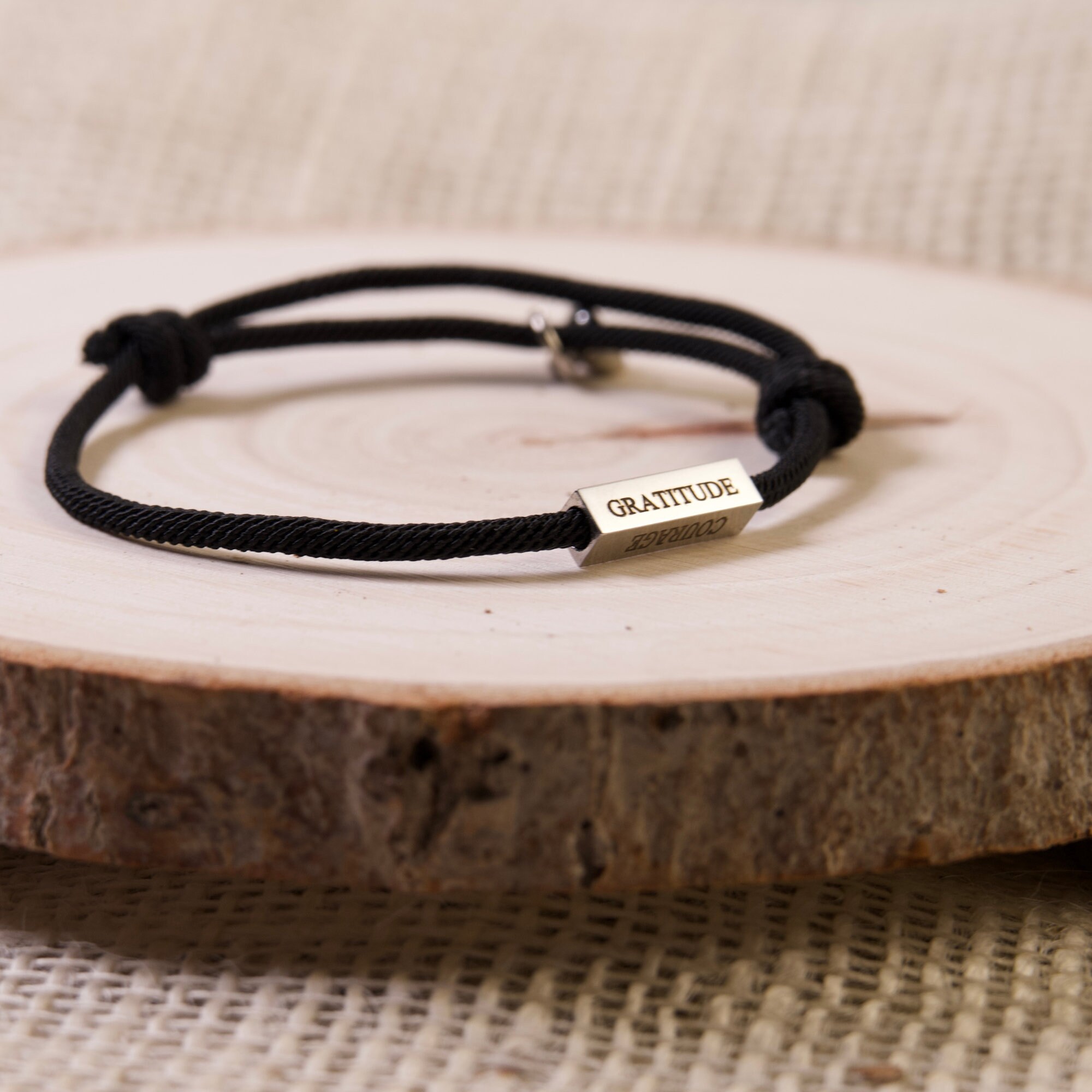 Personalized Rope Couple Bracelets Set Custom Made Engraved Bracelets ...