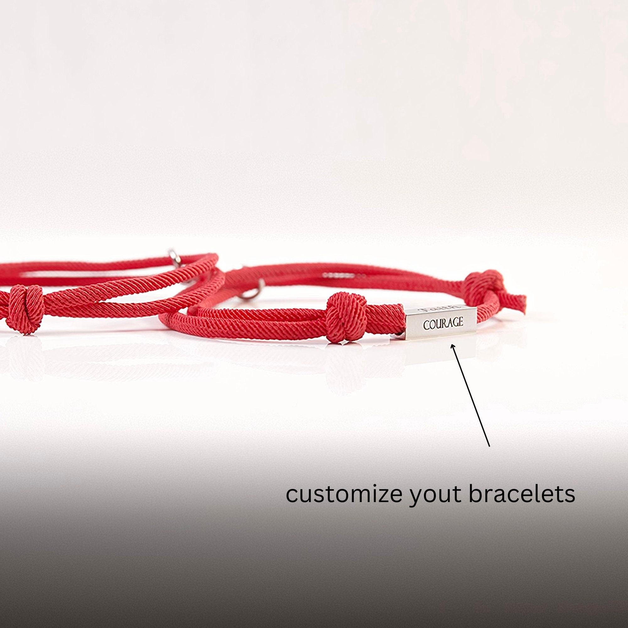 Personalized Rope Couple Bracelets Set Custom Made Engraved Bracelets ...
