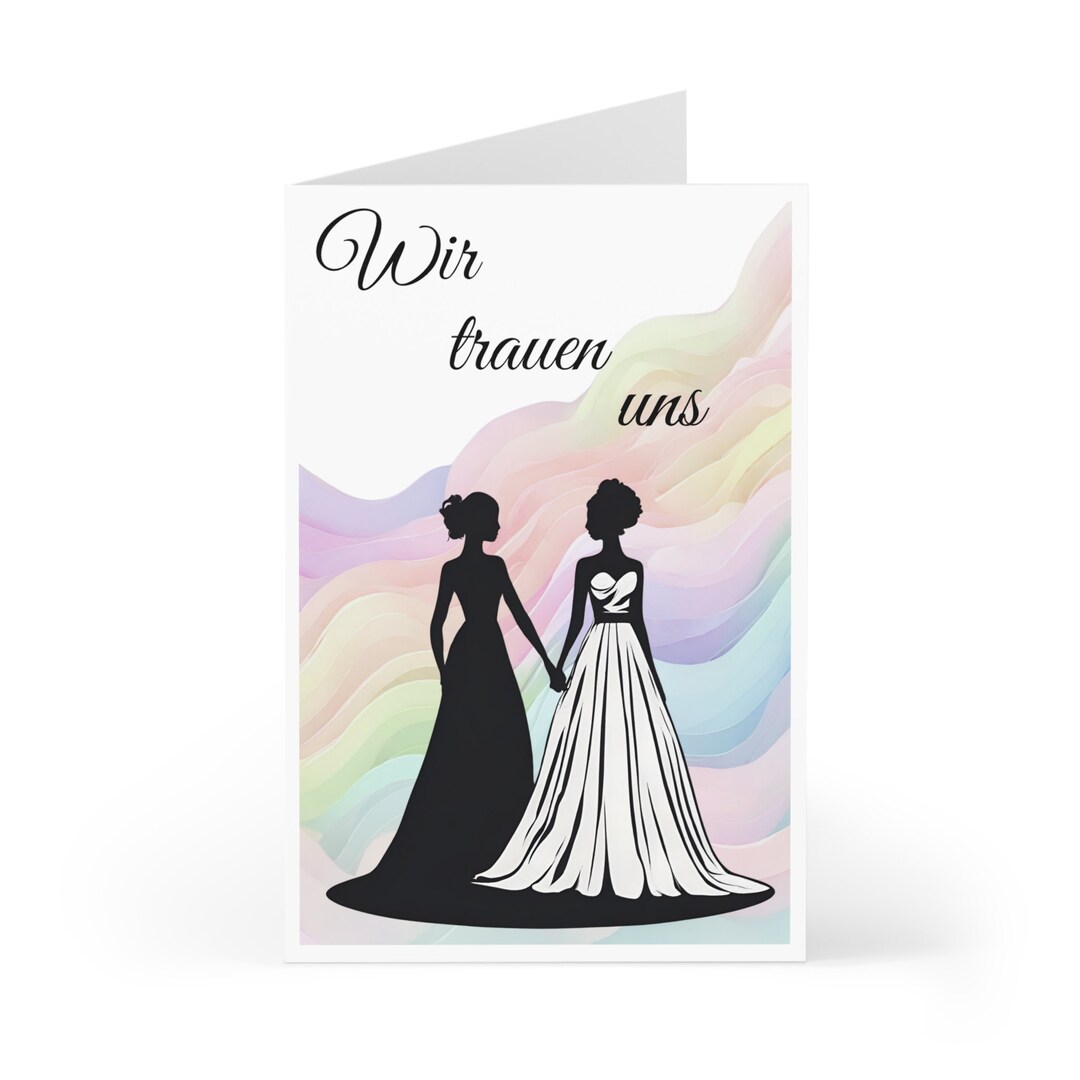 LGBTQ Wedding Card, 2 Brides mrs&mrs we Dare - Etsy