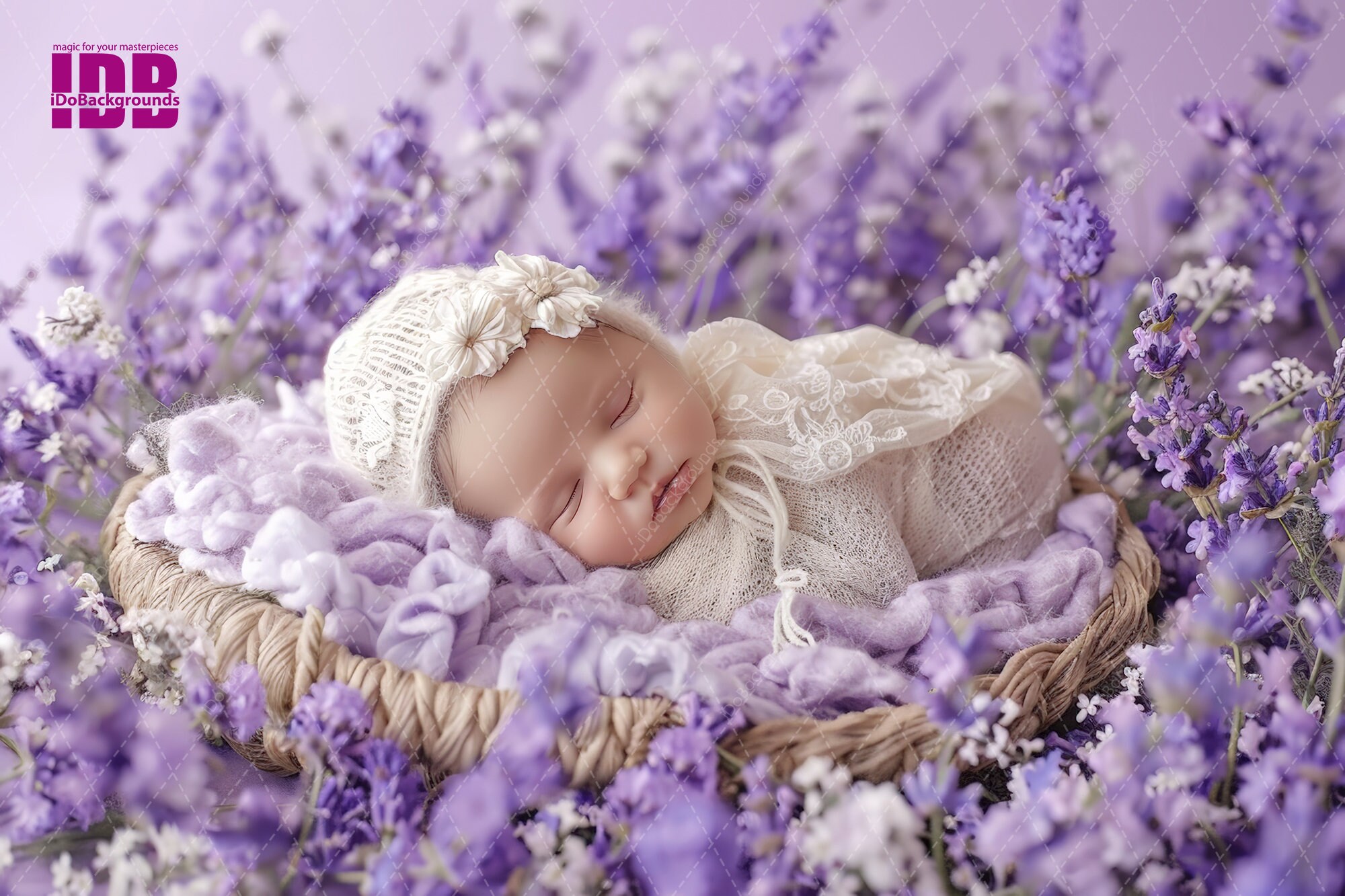 Newborn Digital Backdrop Face Insert, PNG Newborn Photography, Add Baby ...