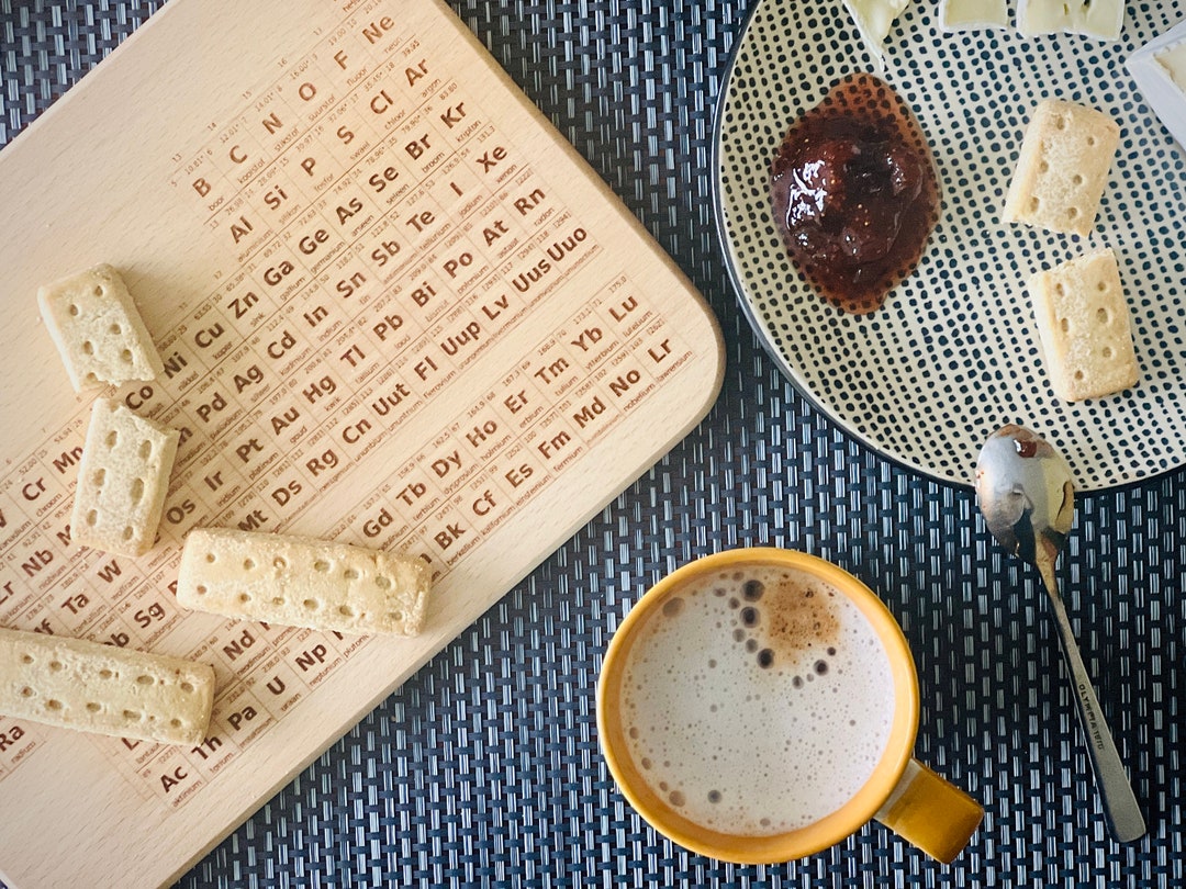 Periodic Table of Elements Bread Board, Chopping Board, Engraved ...