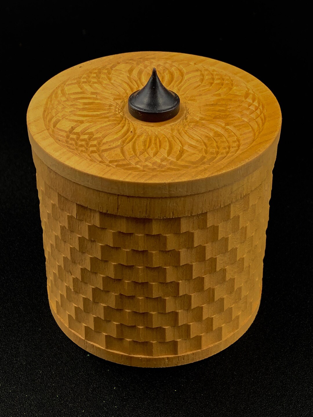 Ornamental Turned Wooden Box - Etsy