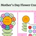 Mother's Day Flower Craft,printable Activity,mother's Day Bouquet Craft ...