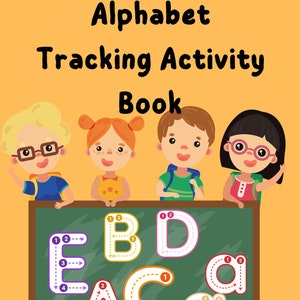 Alphabet Tracking Activity Book,tracing Letter Worksheet,26 Pages of ...
