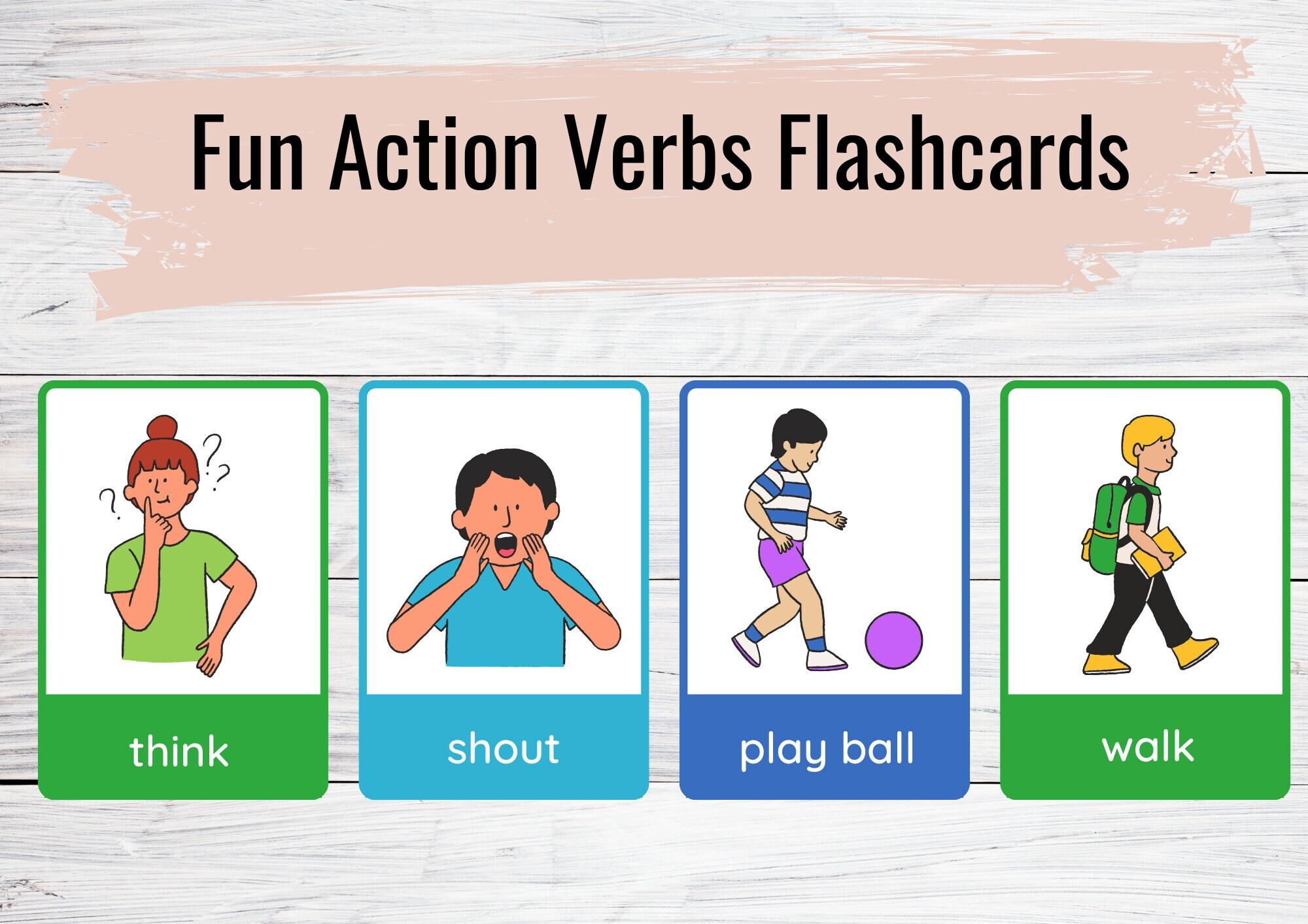 Fun Action Verbs Flashcards activity Cards For Kids lifestyle Actions Fun Action Verbs Flashcards activity Cards For Kids lifestyle Actions
