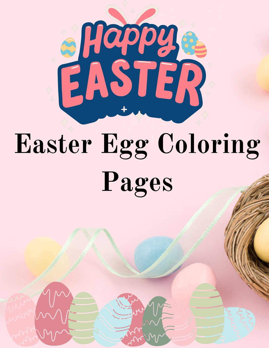 20 Easter Egg Coloring Pages,printable Coloring,easter Party Activity ...