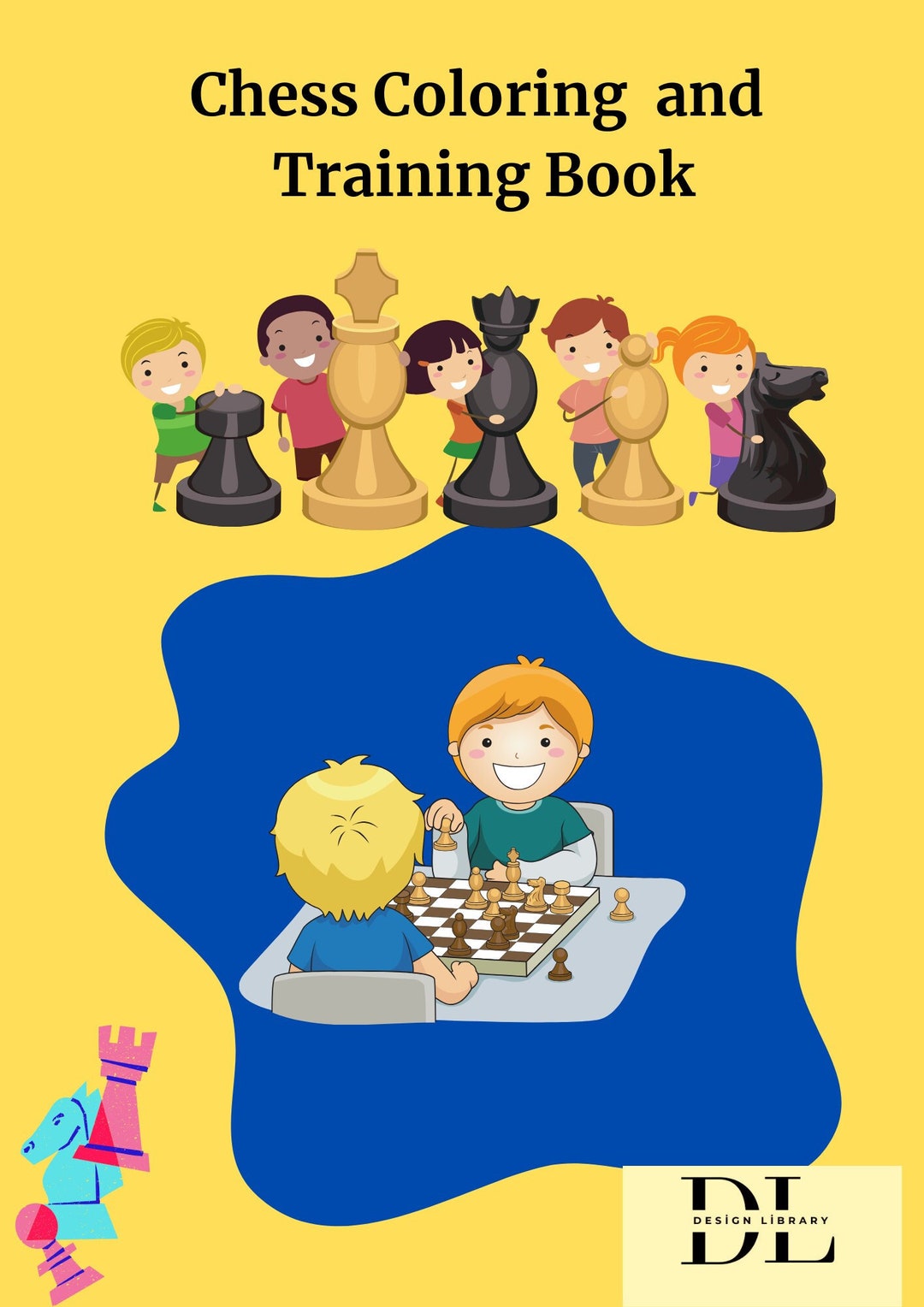 Chess Coloring Books for Kids,preschool Chess Coloring Book,elementary ...