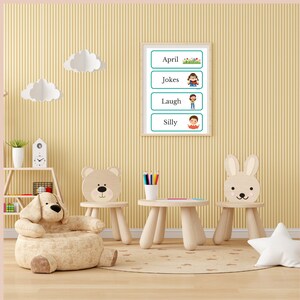 April Fools' Day Key Vocabulary Display Labels,april Fools Day,april ...