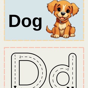 Alphabet Tracing Cardsanimals,alphabet Flashcards for Home,school ...