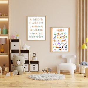 8 Different Educational Posters|alphabet Posters|homeschool Printables ...