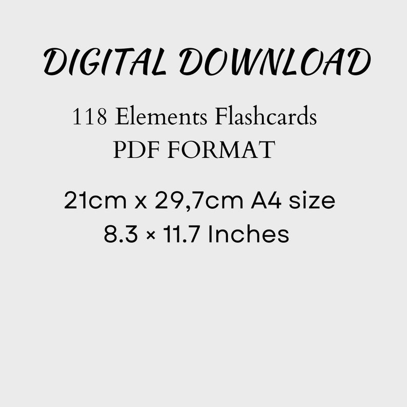 Periodic Table Elements Flashcards | 118 Elements Flashcard,science ...
