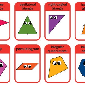 2D Shape Flashcards | Shapes for Kindergarten | Shapes Printable ...