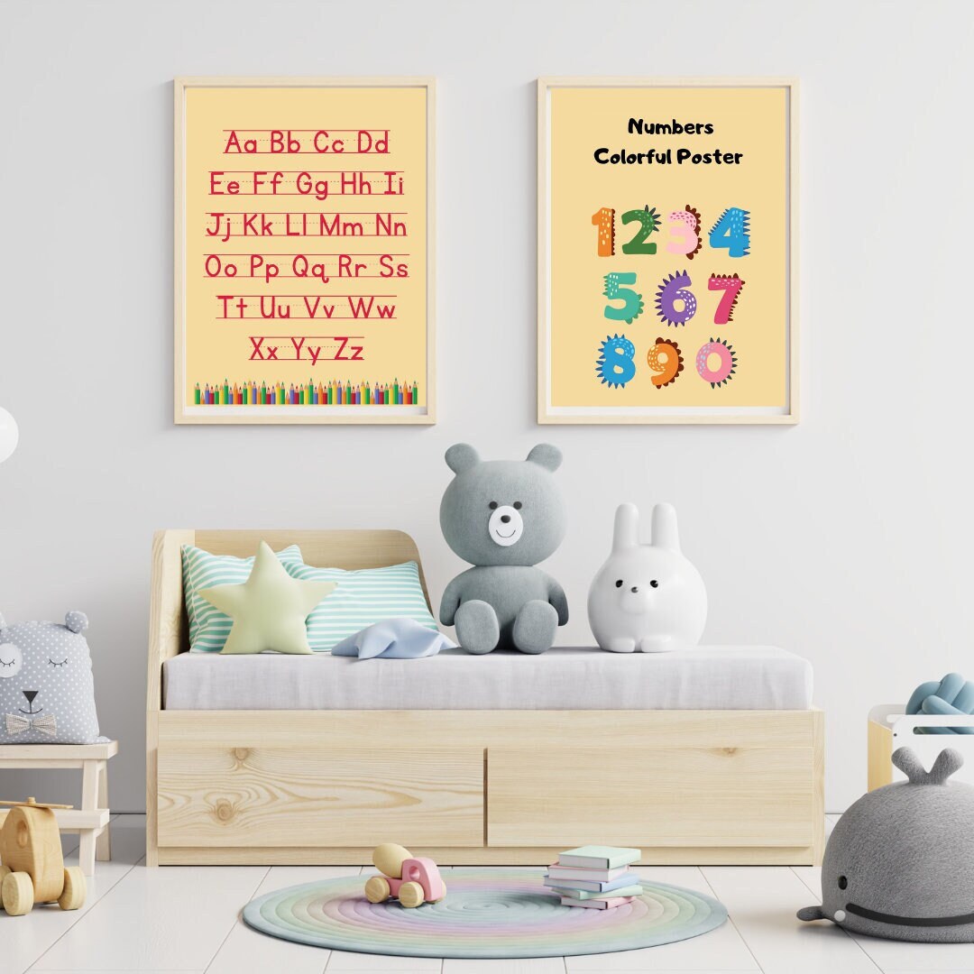8 Different Educational Posters|alphabet Posters|homeschool Printables ...