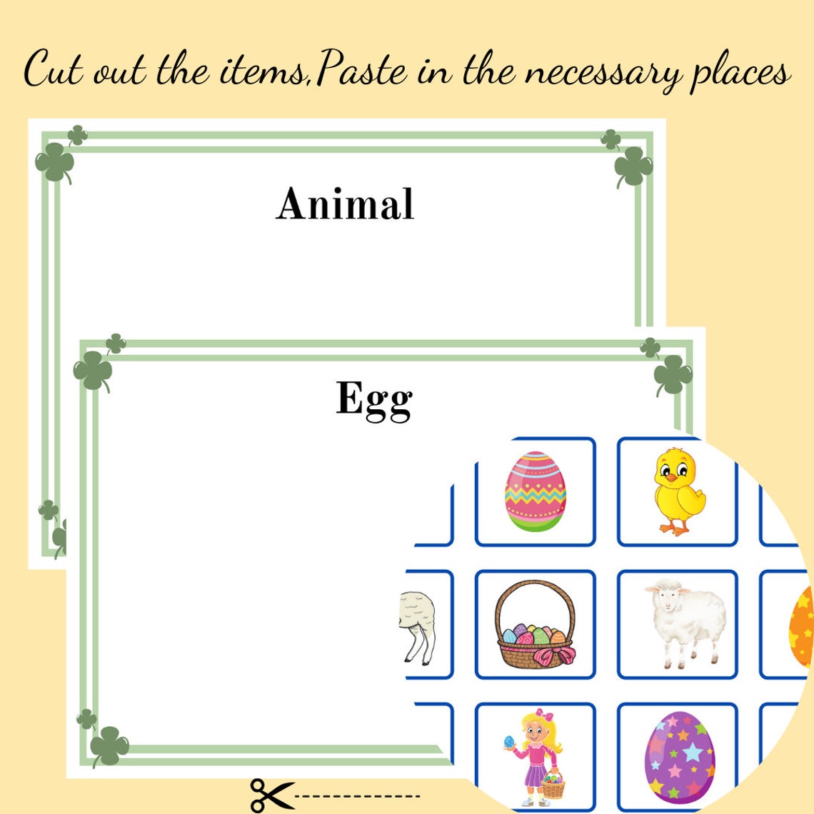 Easter Sorting Activities,printable Easter Activities Forkids ...