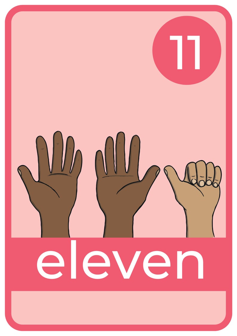 Finger Number Cards, Preschool Counting Flash Cards, Count and Clip ...