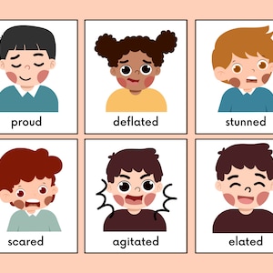 3 Different Emotions Flashcards Montessori Printable Learning Resources ...