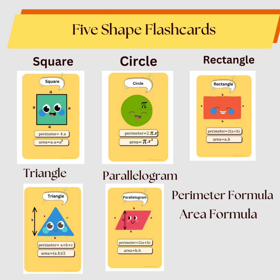 Shape Flashcards,2d Flashcards,educational Shapes Flashcards,shapes ...