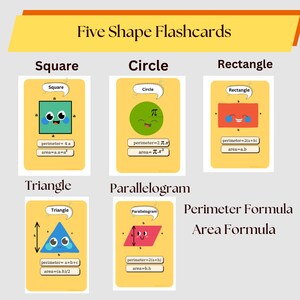 Shape Flashcards,2d Flashcards,educational Shapes Flashcards,shapes ...