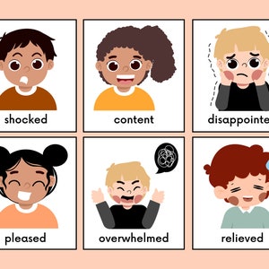 3 Different Emotions Flashcards Montessori Printable Learning Resources ...