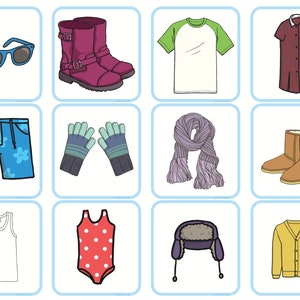 Weather Clothes Sorting Activity,early Learning - Preschool Learning ...