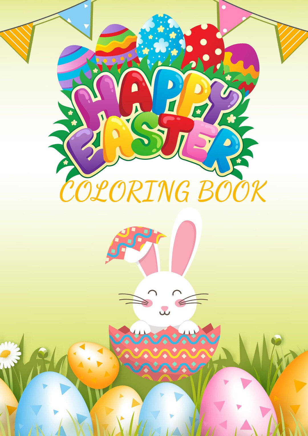 Easter Coloring Book,happy Easter,easter Activity Printable, Easter ...