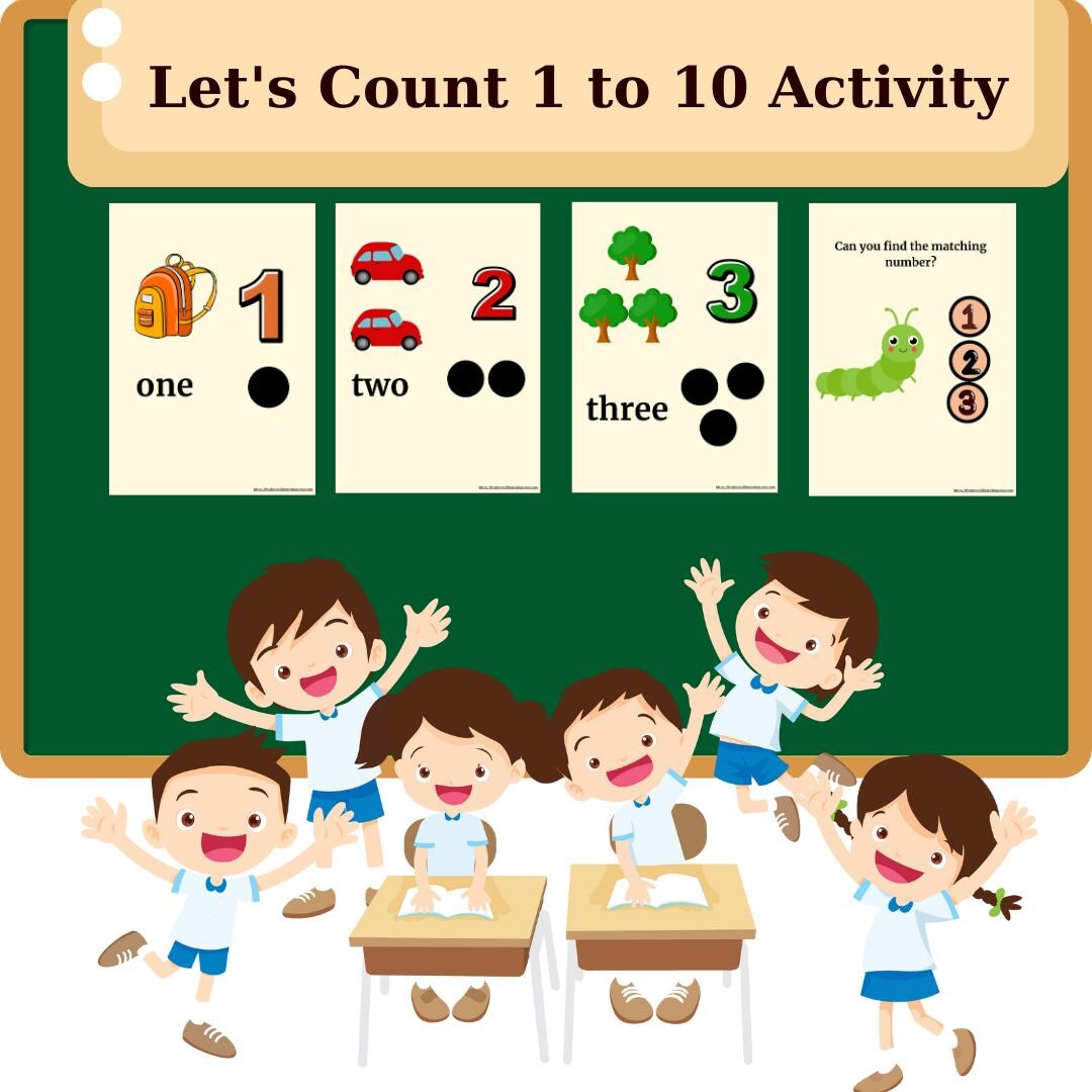 Let's Count Numbers to 10 Activity,preschool Homeschool Resources ...