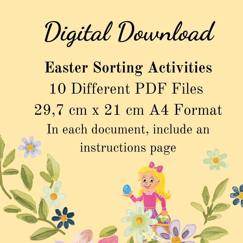Easter Sorting Activities,printable Easter Activities Forkids ...