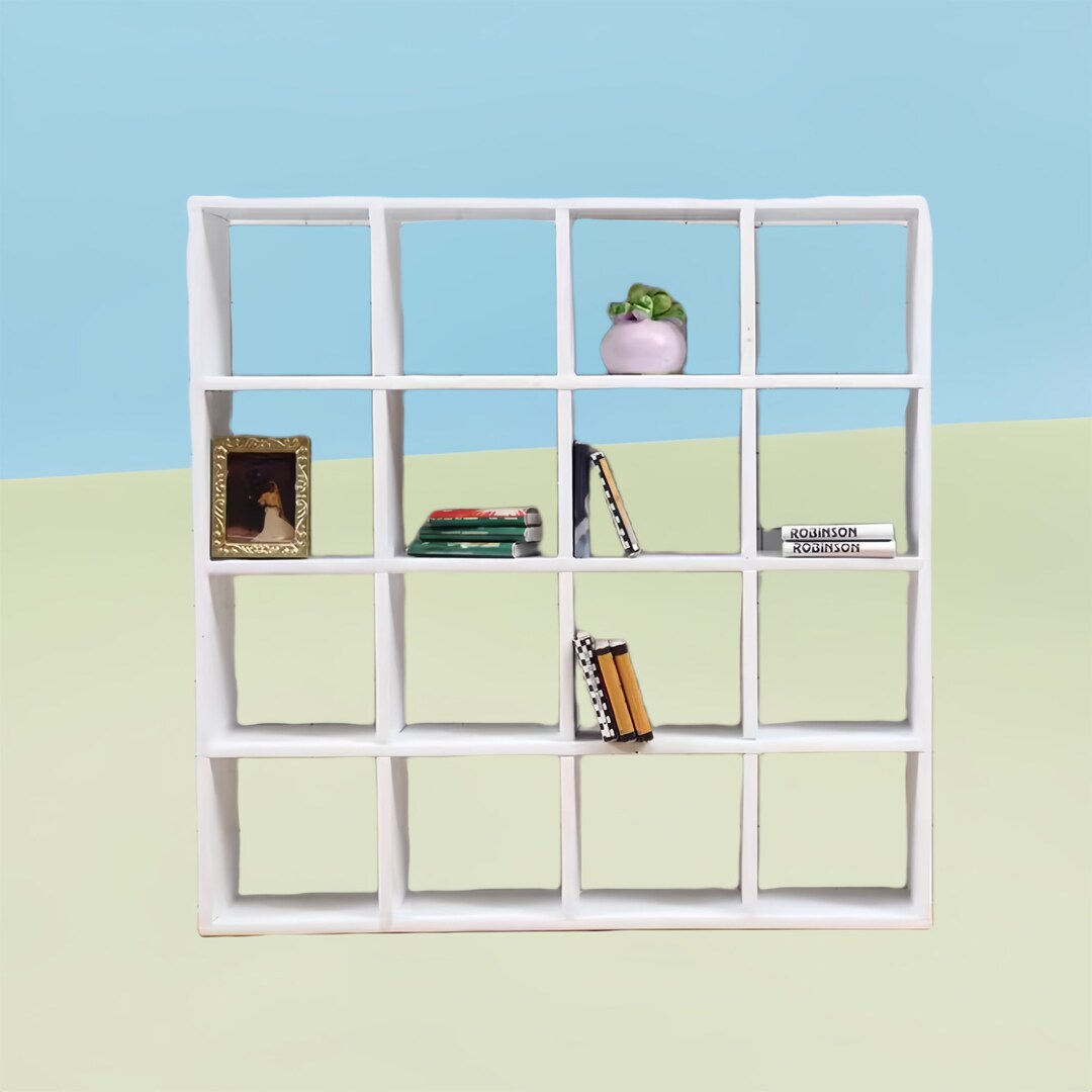 Mini Display Cabinet Dollhouse 1:12, BJD Handmade Wooden Display ...