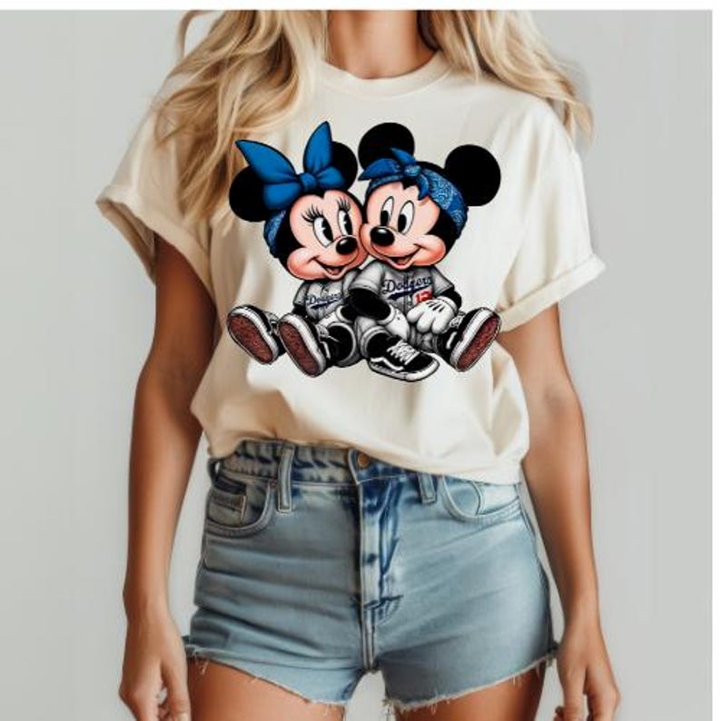 Mickey Minnie Dodgers Mickey Minnie Chicano Dodgers - Etsy
